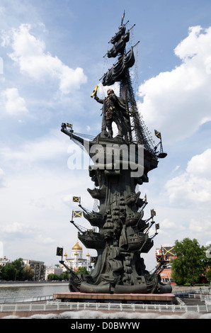 Statue of Peter the Great, Moscow Russia Stock Photo - Alamy