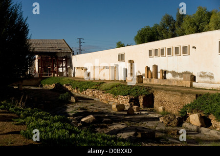 Museum at Chemtou the Roman pink marble quarry in Northern Tunisia ...