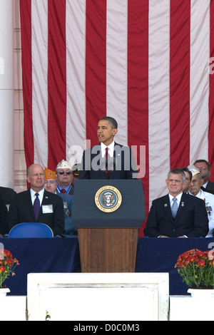 11 November 2012 - Arlington, Virginia - Flag bearers enter the ...