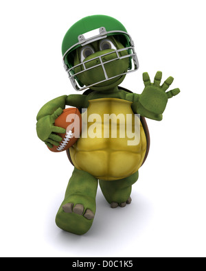 3D Render of a Tortoise with an american football Stock Photo - Alamy