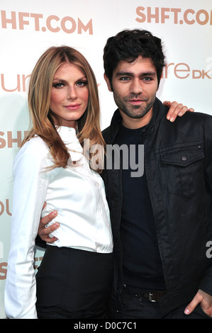 Angela Lindvall Angela Lindvall and Adrian Grenier at the launch of ...