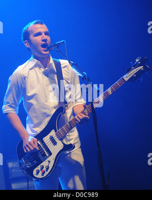 Chris Baio of Vampire Weekend performs at Outside Lands at Golden Gate ...