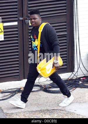 X Factor' finalist Paige Richardson arriving at the rehearsal studios ...