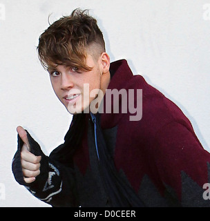 Aiden Grimshaw 'The X Factor' contestants arrive at the rehearsal ...