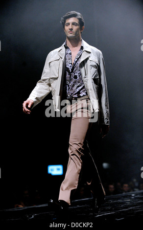 Model Versace collection at the 2010 Bell Celebrity Gala held at the ...