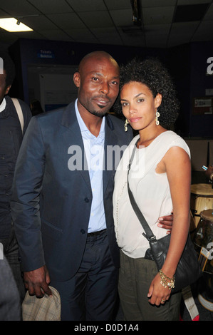 Jimmy Jean Louis with his wife Evelyn The 2008 HERO Awards held at ...