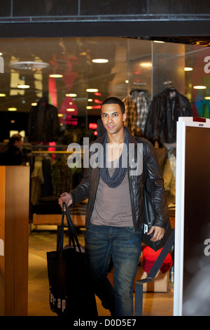 Marvin Humes of boy band JLS shops in Firetrap London, England - 14.10. ...