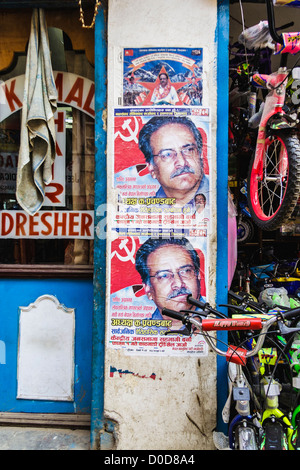 Political Maoist posters of Pushpa Kamal Dahal, known as Prachanda ...