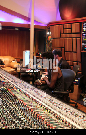 Shwayze aka Aaron Smith recording his new album at The Conway Recording ...