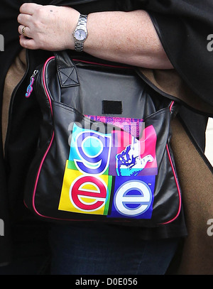 X Factor contestant, Mary Byrne, arriving at the rehearsal studios ...