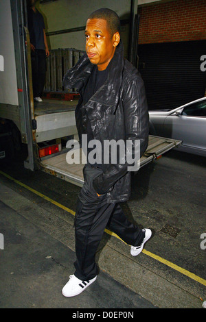 Rapper Jay-Z arriving at his hotel London, England - 03.11.10 Stock ...