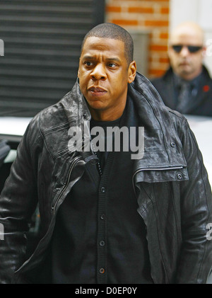 Rapper Jay-Z arriving at his hotel London, England - 03.11.10 Stock ...