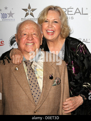 Mickey Rooney and wife Jan Chamberlin the 50th anniversary birthday ...