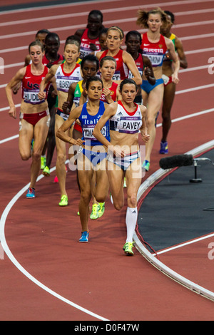 Women's 5000m runner Joanne Pavey competes during the Norwich Union ...
