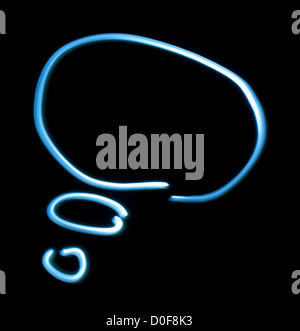 Thinking symbol from natural neon light Stock Photo - Alamy