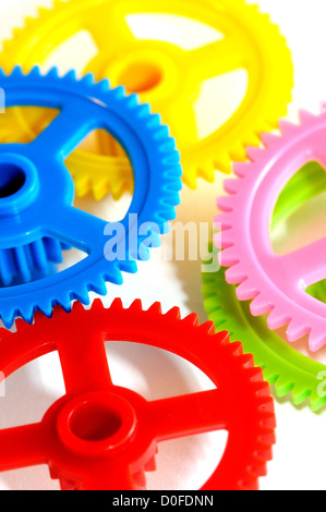 gearing colored, merger, mechanism, gears Stock Photo - Alamy
