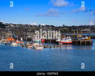 The lifeboats at Newlyn harbour in Cornwall, UK Stock Photo - Alamy