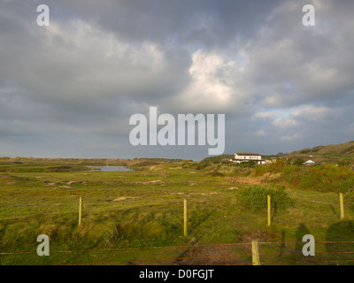 Saint Gothian Sands, Cornwall. Nature reserve owned by Cornwall County ...
