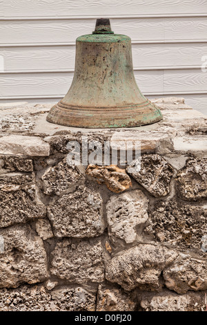 A Historic ships bell in the museum in Campeche Mexico Stock Photo - Alamy