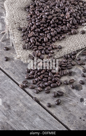 Coffee beans isolated stock image Stock Photo - Alamy