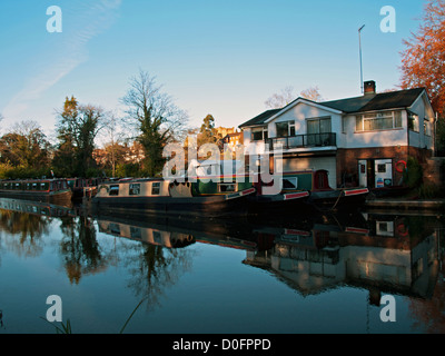Canoes on the River Wey at Guildford boat house Stock Photo - Alamy