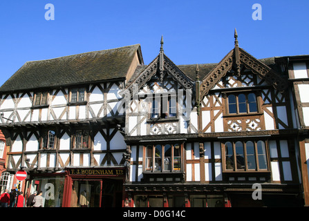 Broad Street timber framed and jettied building Ludlow Shropshire ...