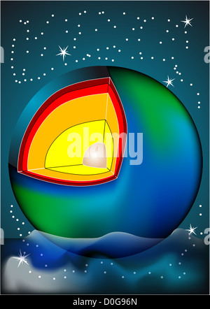 Division of the earth Stock Photo - Alamy