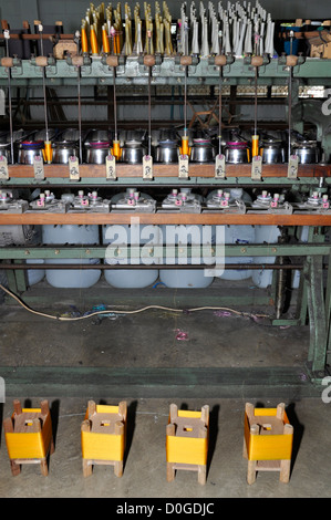 Silk thread winding machine Stock Photo - Alamy