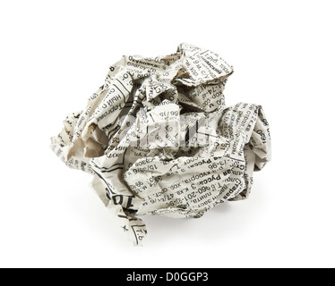 An old crumpled and torn newspaper for a background Stock Photo - Alamy