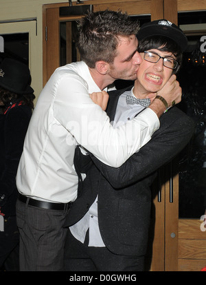 Nathan Dunn and Samuel Pepper at the Big Brother 11 wrap party, held at ...