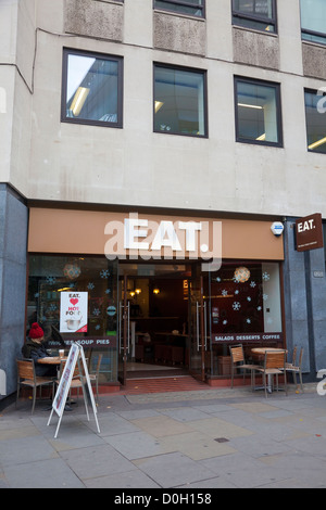 Shop front, Eat, fast food retailer, Cheapside, London, UK Stock Photo ...
