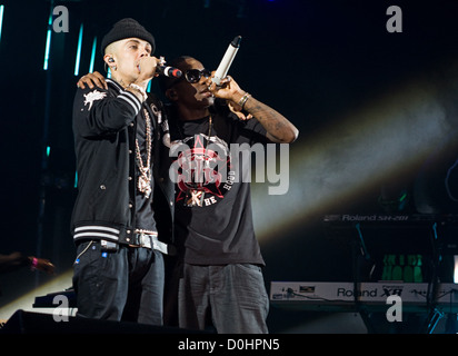 Tinchy Stryder and Dino "Dappy" Contostavlos of N-Dubz BBC Radio 1Xtra ...