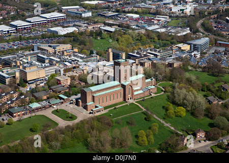 Aerial view of south east of Guildford Town Centre Onslow Street ...