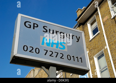 NHS GP surgery sign, England, UK Stock Photo - Alamy