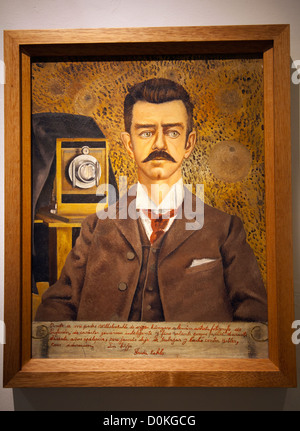 Portrait of my Father by Frida Kahlo in the Casa Azul (Blue House ...
