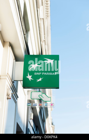 Paris, France, "BNP Paribas" Bank Office Building, Outside, Front ...