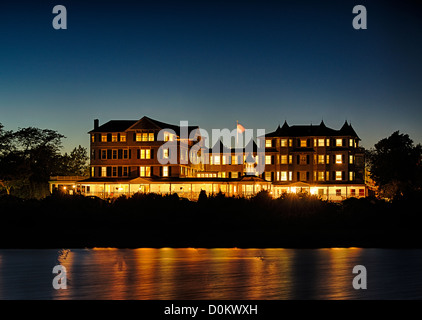 Harbor View Hotel at dusk, Edgartown, Martha's Vineyard, Massachusetts ...