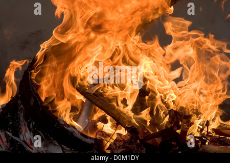 Burning Wreckage of Model Saturn V Rocket Stock Photo - Alamy