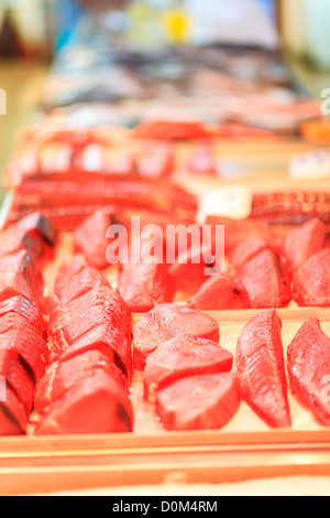Tuna, Papeete Public Market, Tahiti Nui, Society Islands, French ...