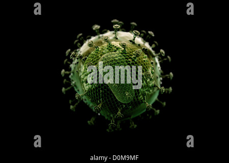Scanning electron microscope styled HIV cells Stock Photo - Alamy