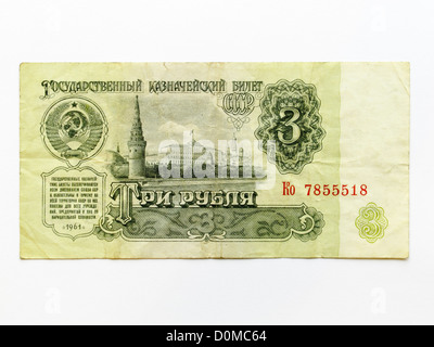 Old Russian Currency Three Rubles 1938 Stock Photo - Alamy