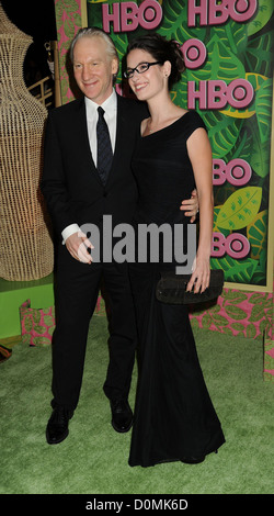 Bill Maher, Cara Santa Maria at the after-party for HBO's 2011 Golden ...