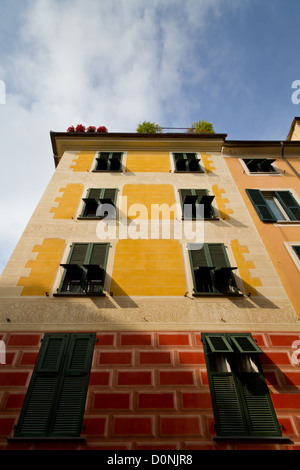 Typical House Facade in Chiavari in Liguria, Italy Stock Photo - Alamy
