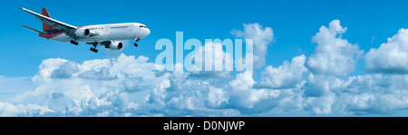 Plane in Flight Stock Photo - Alamy