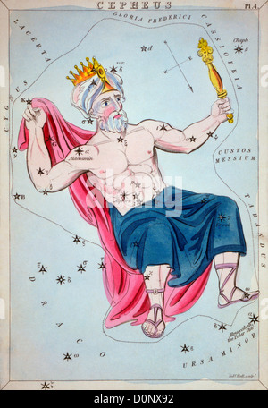 CEPHEUS STAR MAP Stock Photo - Alamy
