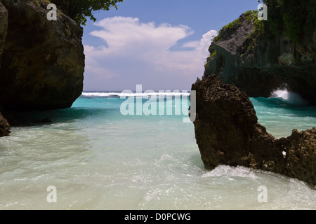 Rock Formation on the Coast of Suluban Beach on Bali, Indonesia Stock ...