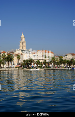 Croatia - Split in Dalmatia. Diocletian's Palace tower - famous UNESCO ...