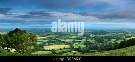 The Blackmore Vale from Bulbarrow Hill, Dorset, UK August 2012 Stock ...
