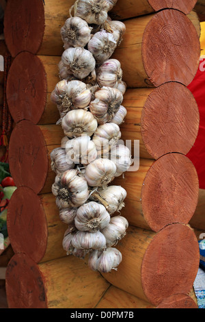 THREE CORNER GARLIC Stock Photo - Alamy