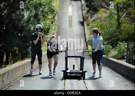 The bobsleigh push-start practice track at the University of Bath ...